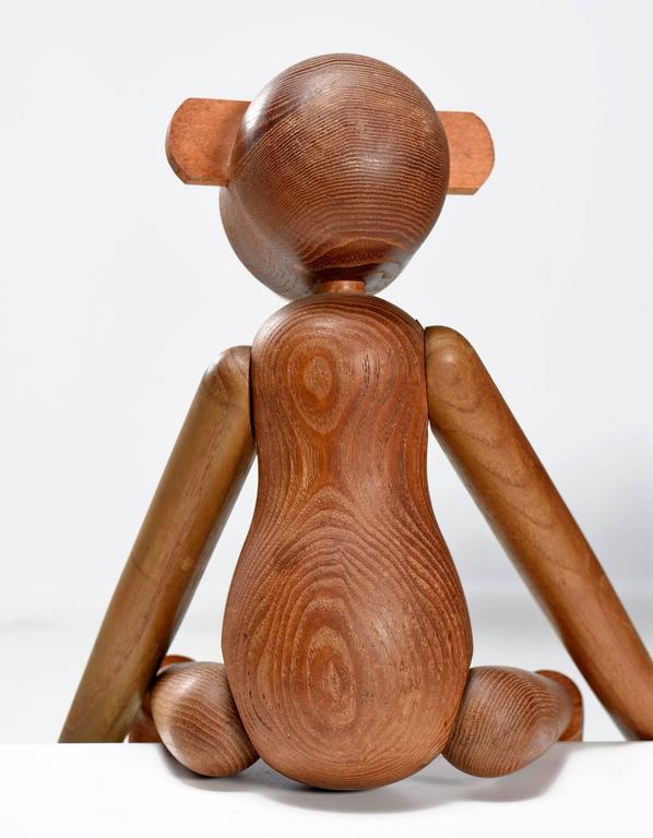 1950s Kay Bojesen Style Large Posable Teak Monkey at 1stdibs