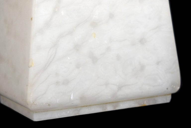 Alabaster Pyramid Table Lamps and Finials, Art Deco to Modern ...