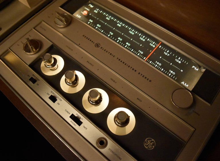 Danish Walnut Credenza Style GE Console Tubed Stereo, Fully Serviced ...