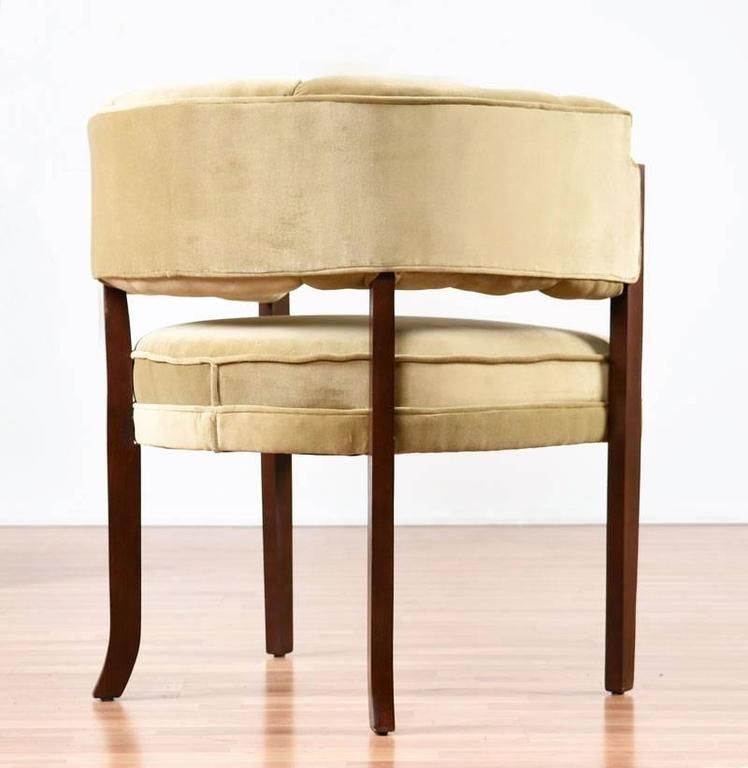 Larry Laslo for Directional Club Chair in New Gold Velvet Upholstery at ...