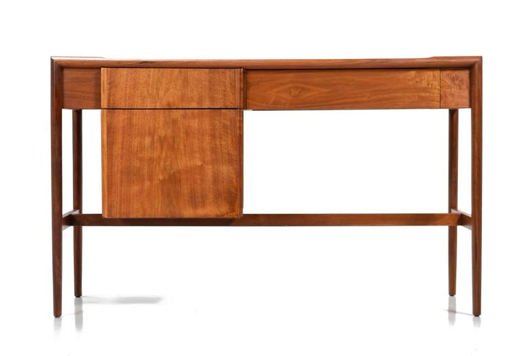 Refinished Drexel Parallel Walnut Desk at 1stDibs | parallel desk ...