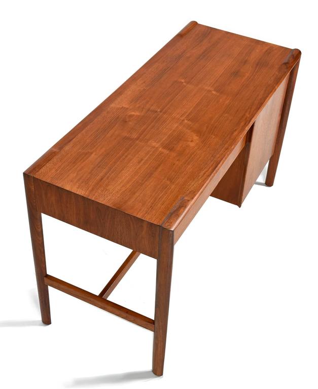 Refinished Drexel Parallel Walnut Desk at 1stDibs | parallel desk ...