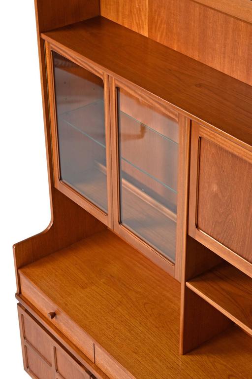 Scandinavian Modern English Teak Secretary Hutch by Nathan at 1stDibs