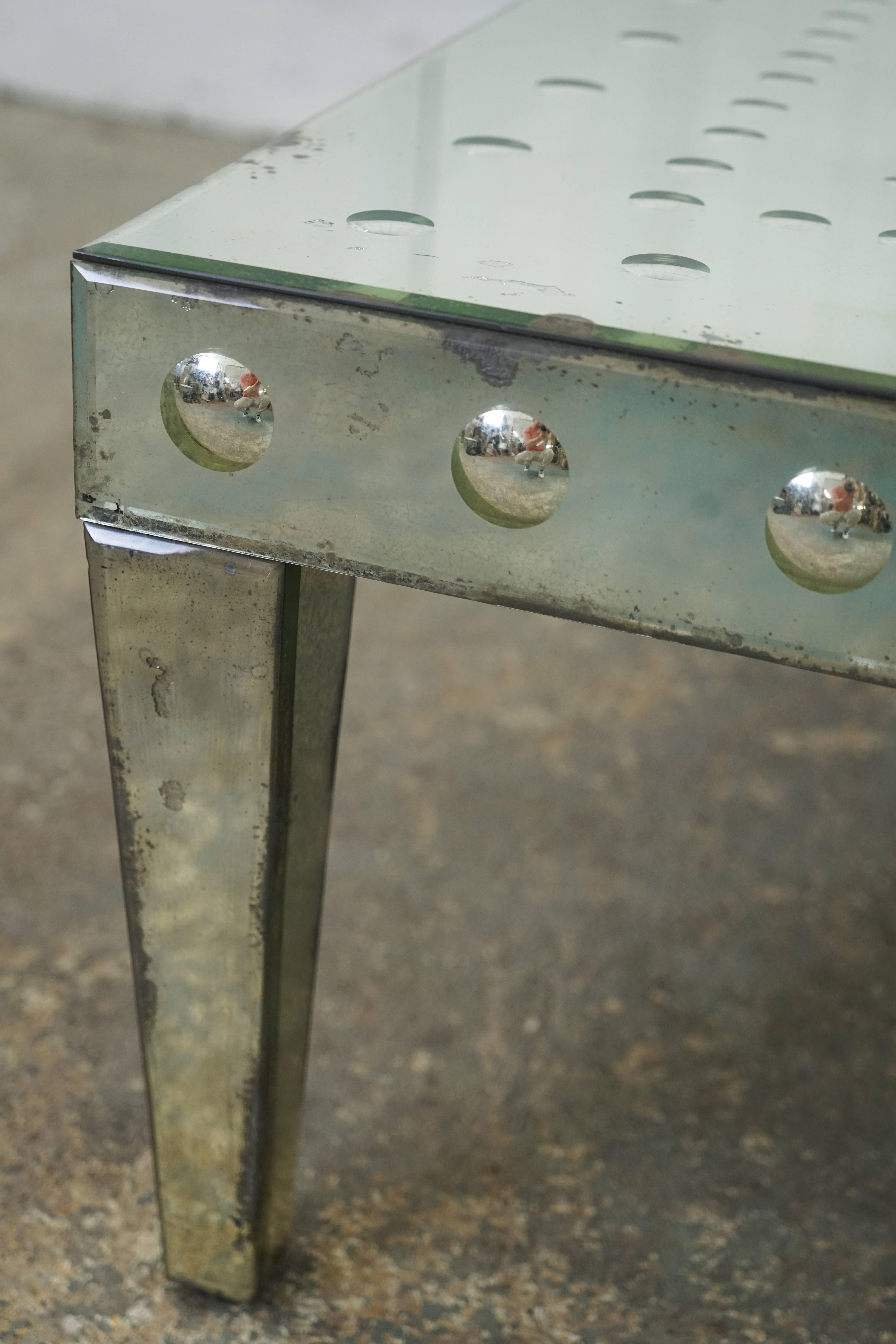 Antiqued Mirror Coffee Table For Sale at 1stDibs | antique mirror ...