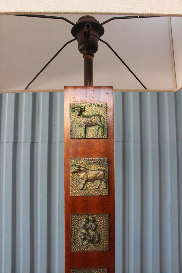 Vintage Zodiac Floor Lamp at 1stDibs