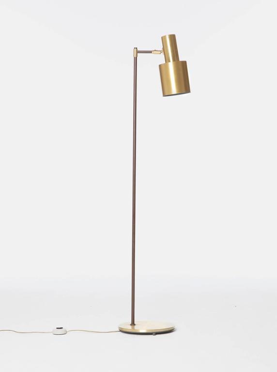 Jo Hammerborg Brass Studio Floor Lamp by Fog and Mørup, Denmark at 1stDibs