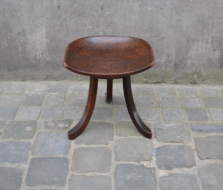 Viennese Secession Stool by Adolf Loos for J. Veillich, Austria, circa ...