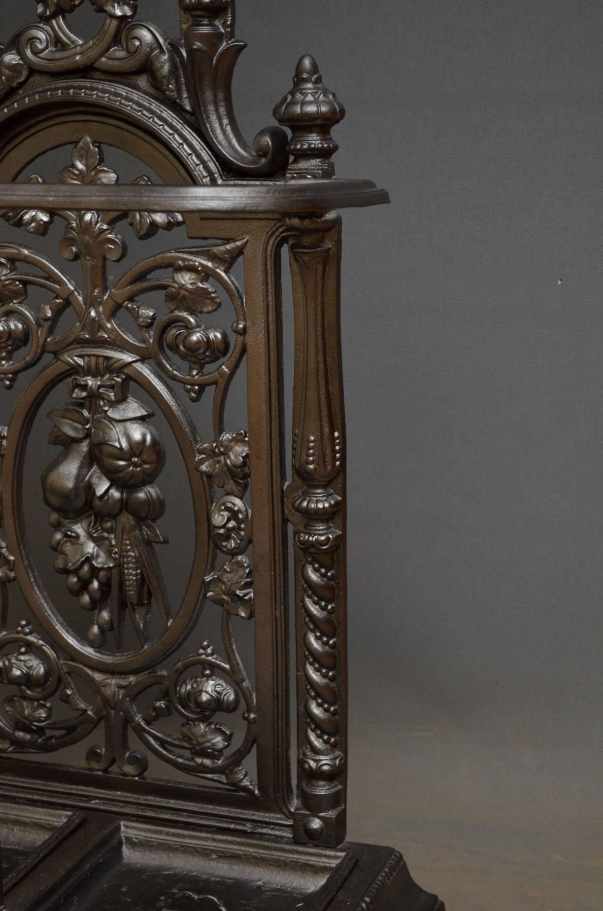 Stylish Victorian Cast Iron Hall Stand at 1stDibs | wrought iron hall stand
