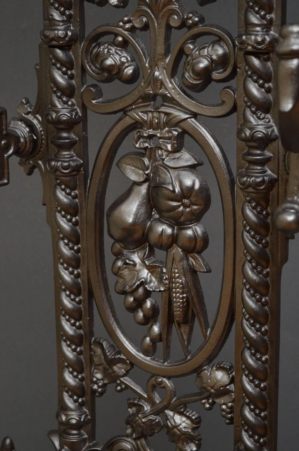 Stylish Victorian Cast Iron Hall Stand at 1stDibs | wrought iron hall stand