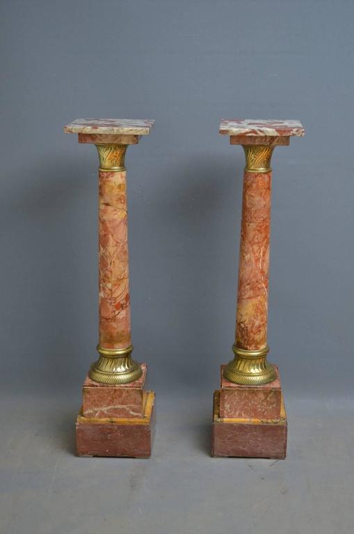 Victorian Pair of Marble Columns For Sale at 1stDibs | victorian ...
