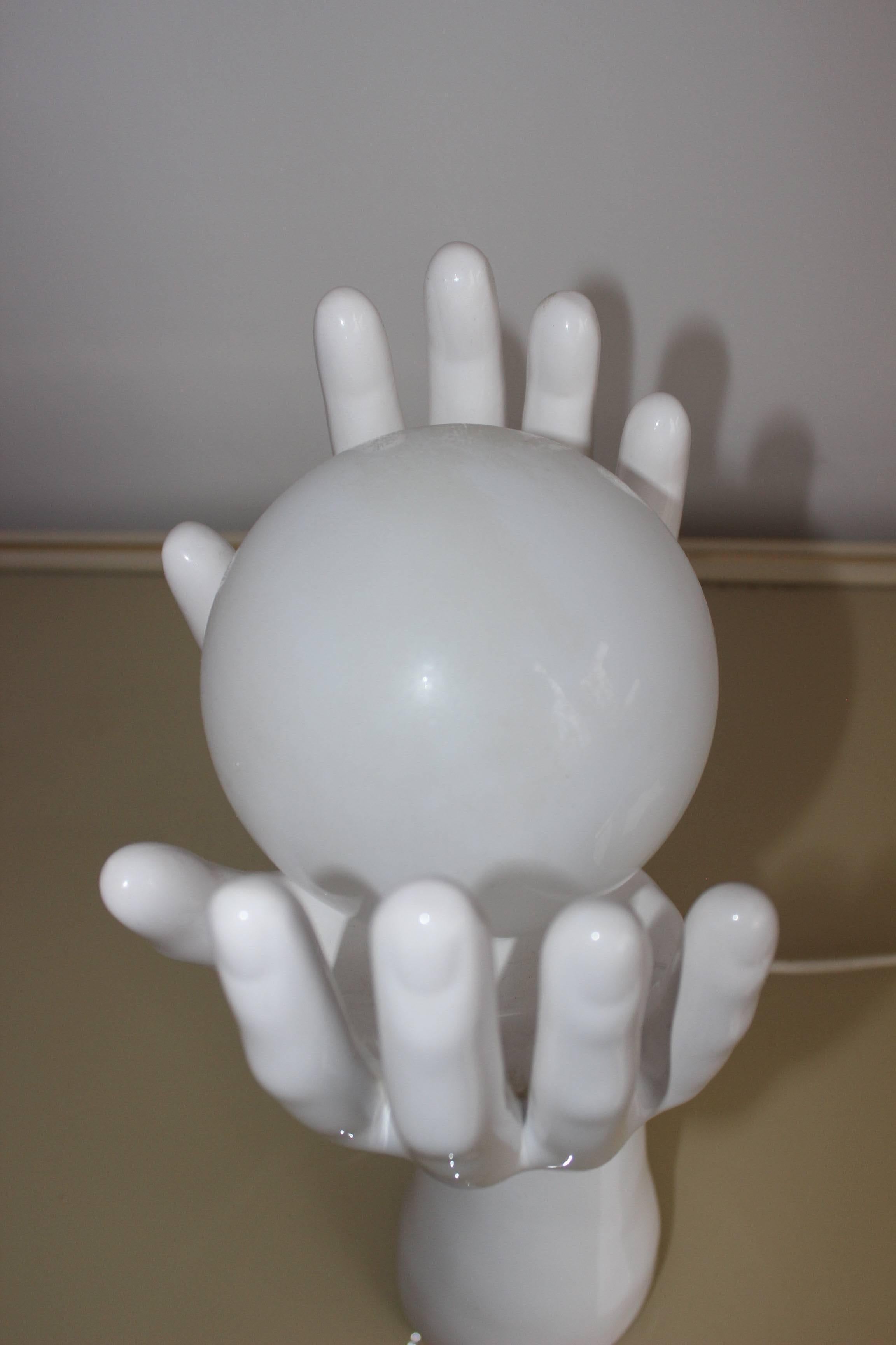 Hands Table Lamp 1960s at 1stDibs | hands lamp, hand table lamp ...