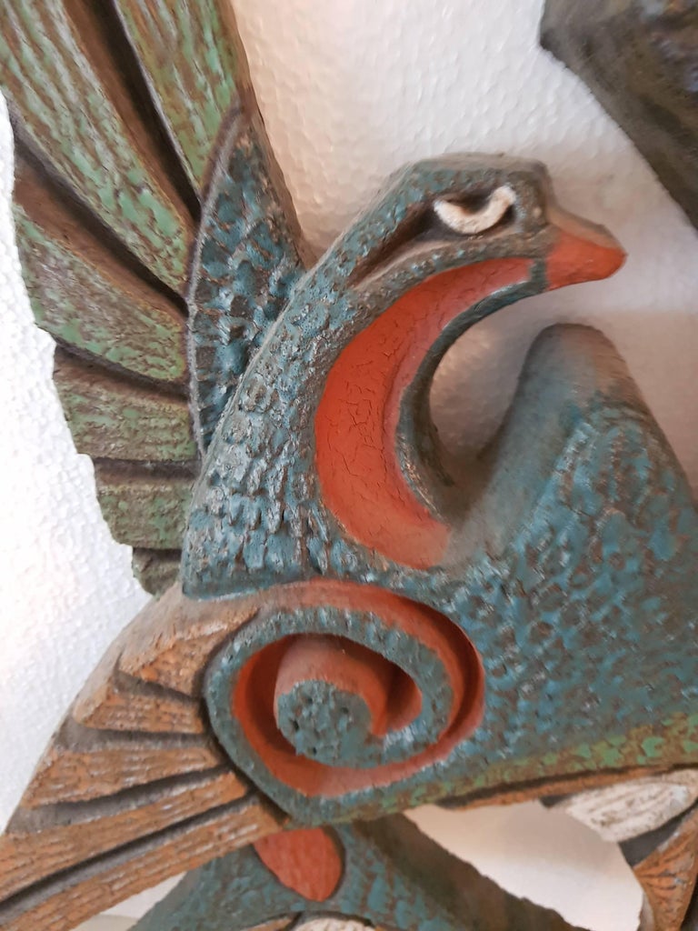 Ceramic Wall Sculpture 1970 Germany For Sale at 1stDibs