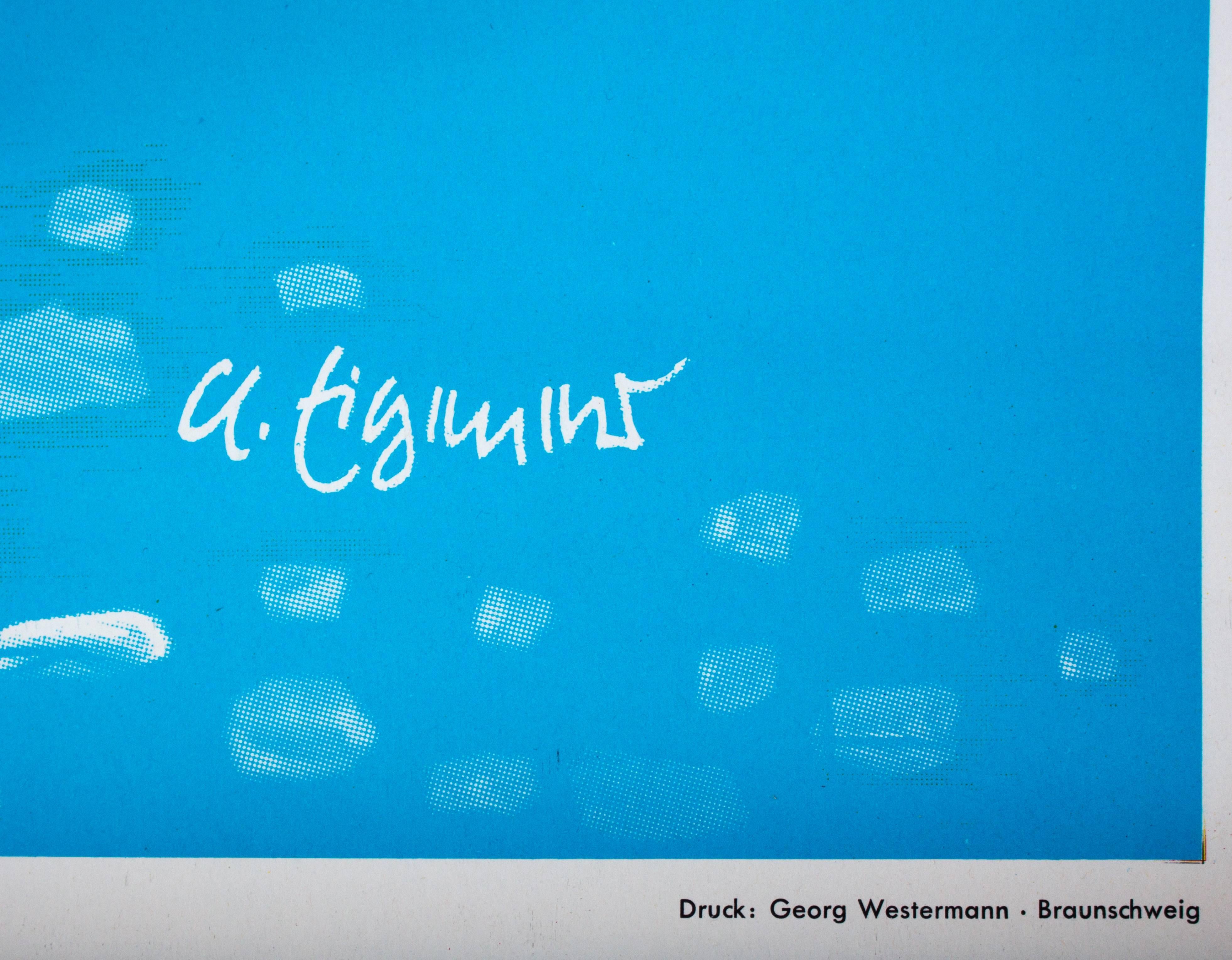 Wall Chart, Animals of the World, 1964, Published by Westermann ...