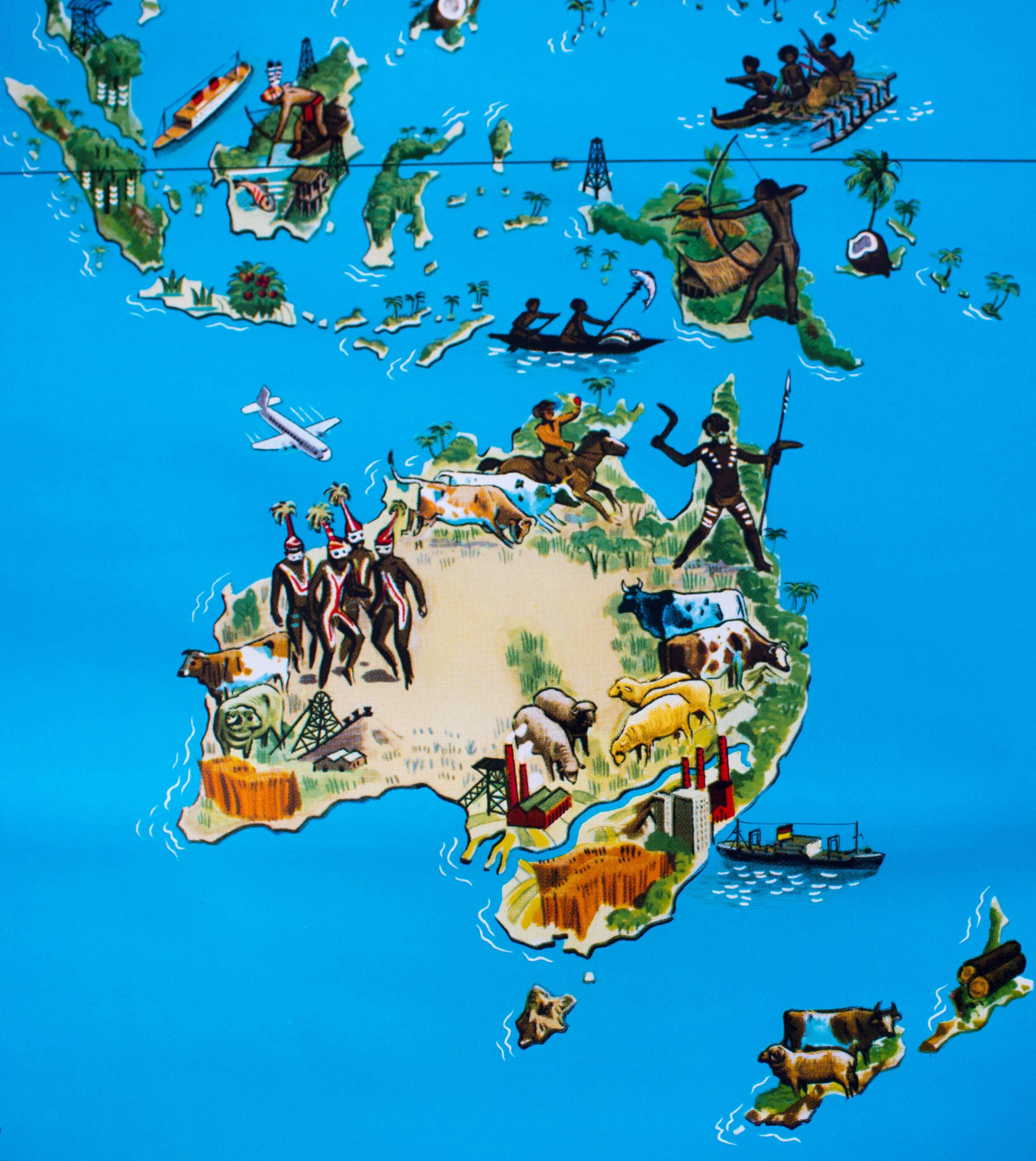 Wall Chart, Animals of the World, 1964, Published by Westermann ...