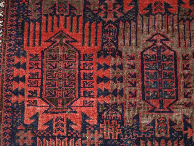 Antique Timuri Baluch Main Carpet with Classic Afghan Timuri Design ...