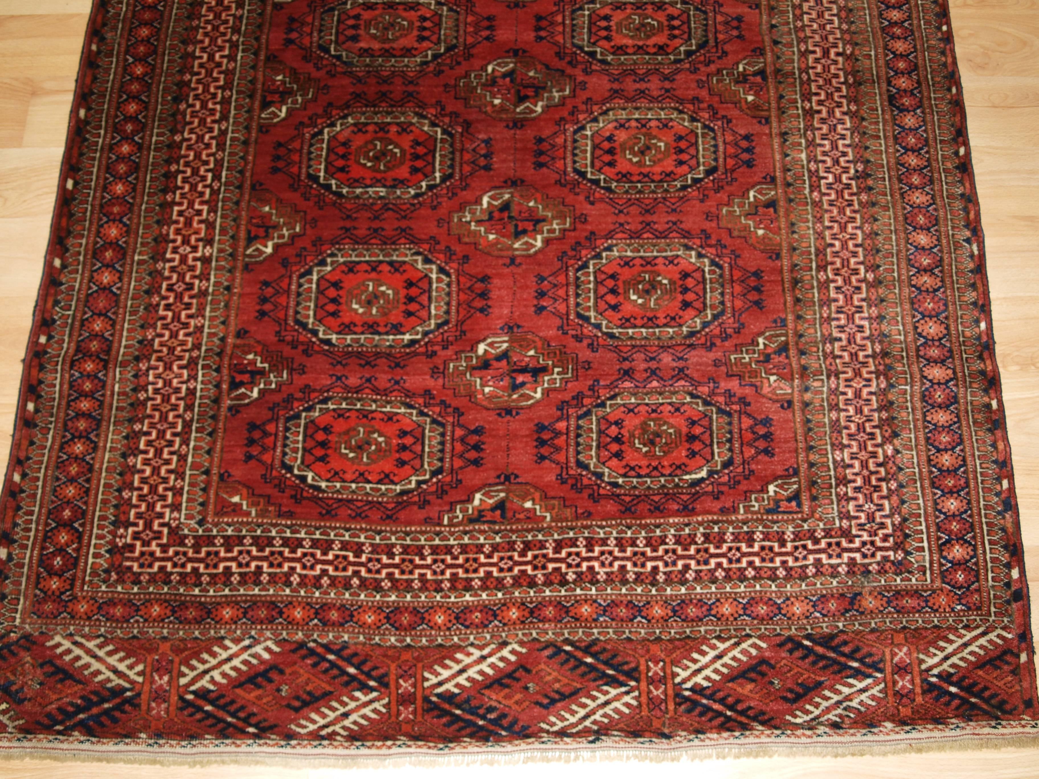 Antique Tekke Turkmen Rug of Small Size, Very Fine Weave, circa 1900 ...