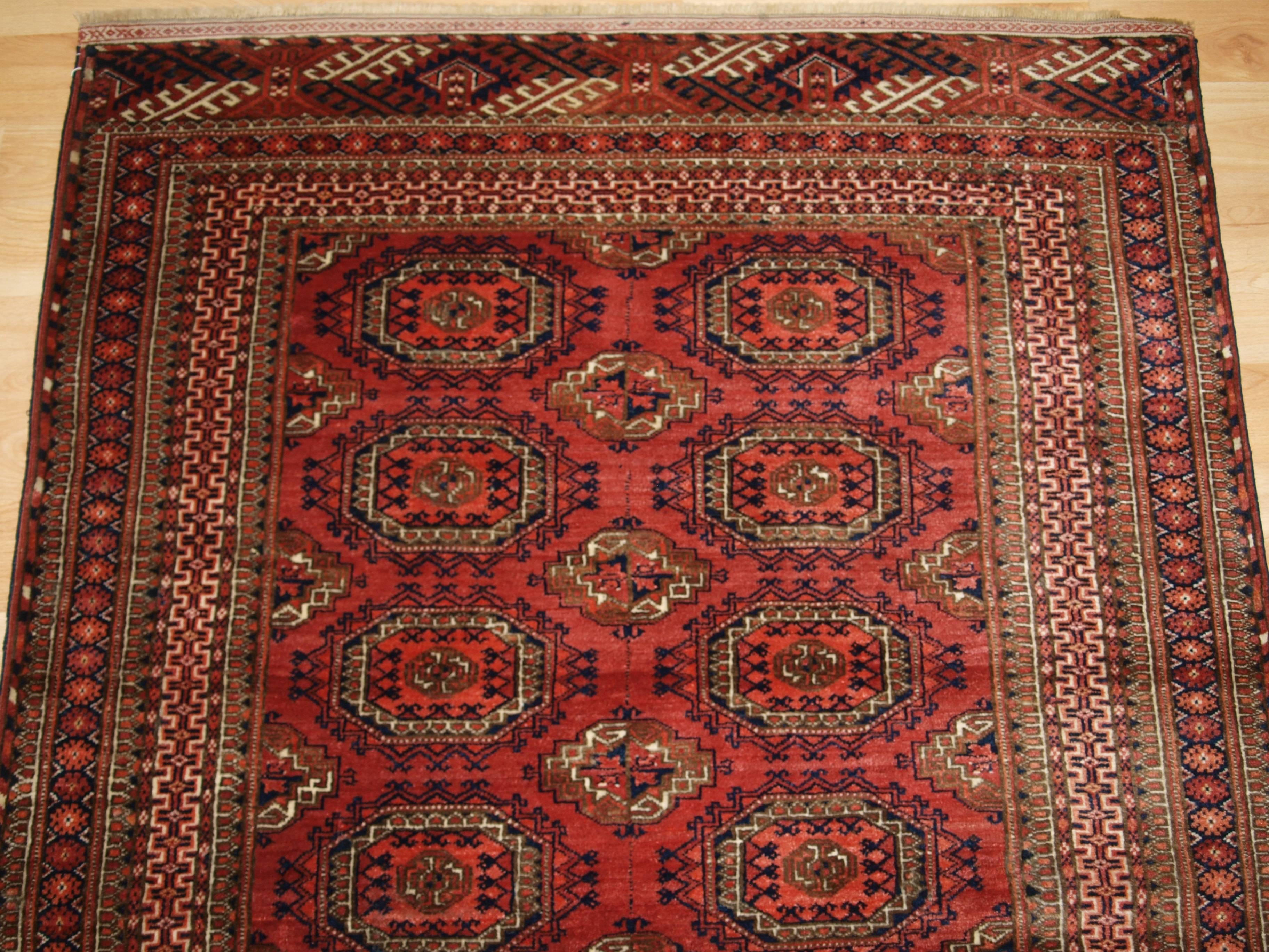 Antique Tekke Turkmen Rug of Small Size, Very Fine Weave, circa 1900 ...