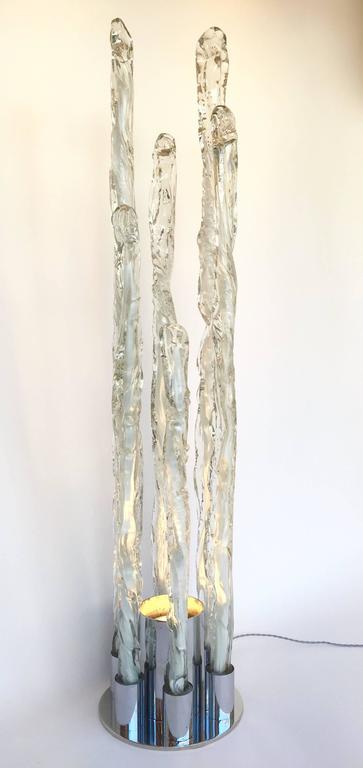 Floor Lamp Stalagmite by Mazzega Murano, Italy, 1970s at 1stDibs