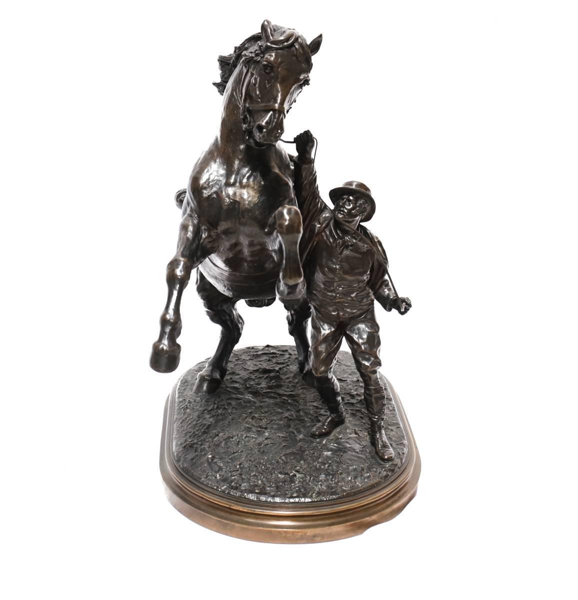 19th Century Bronze Sculpture of a Stallion by Sir Edgar Joseph Boehm ...