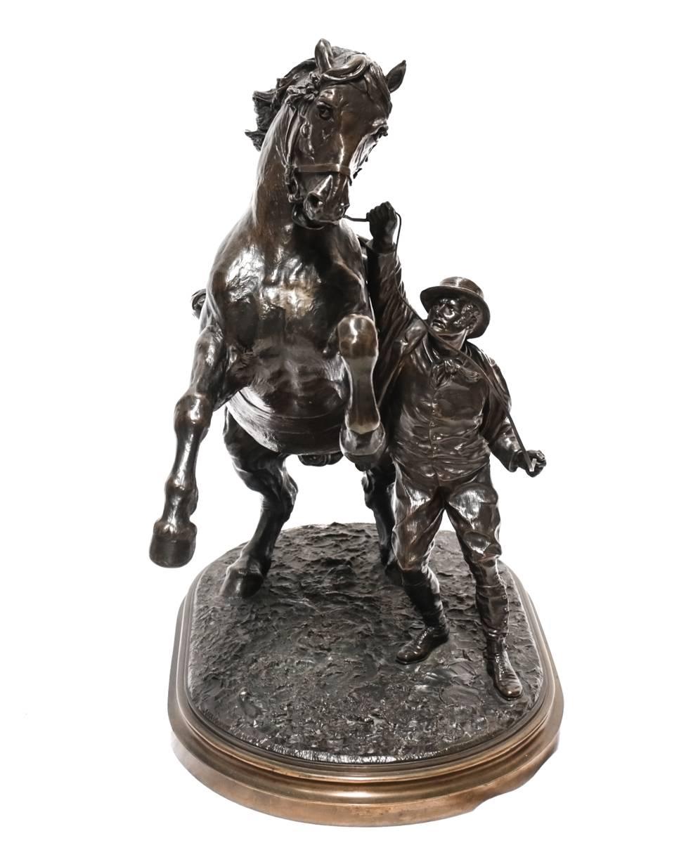 19th Century Bronze Sculpture of a Stallion by Sir Edgar Joseph Boehm ...