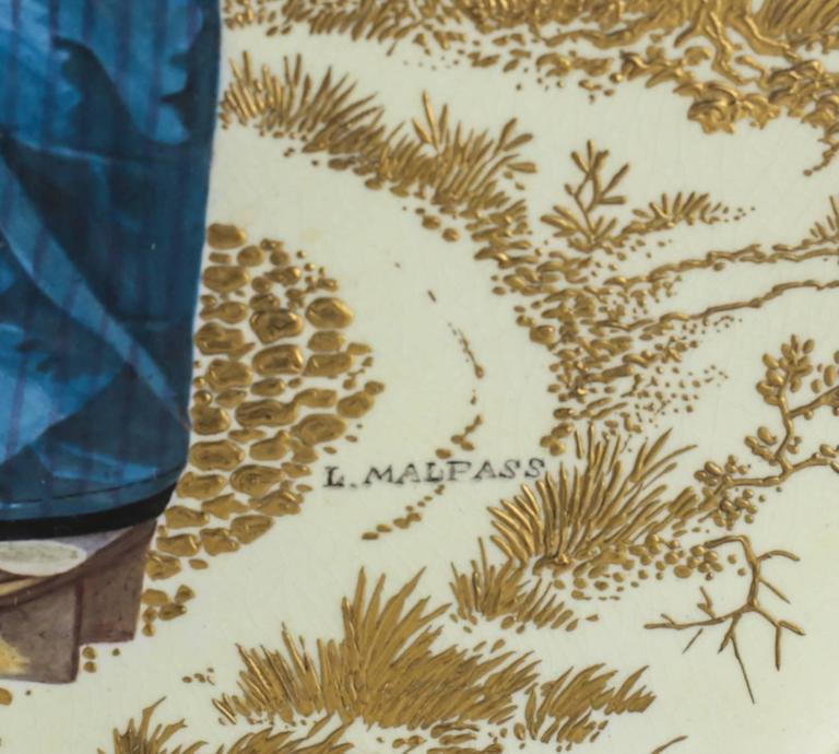 19th Century French Porcelain Japonism Vase by Louis Pierre Malpass For ...