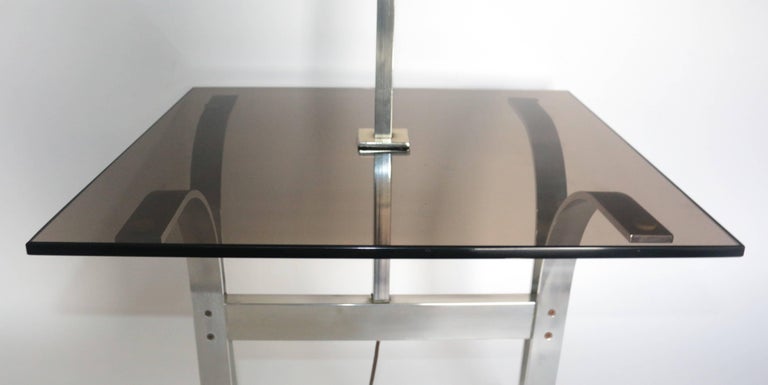 Mid-Century Modern Side Table with Built in Lamp For Sale at 1stDibs ...