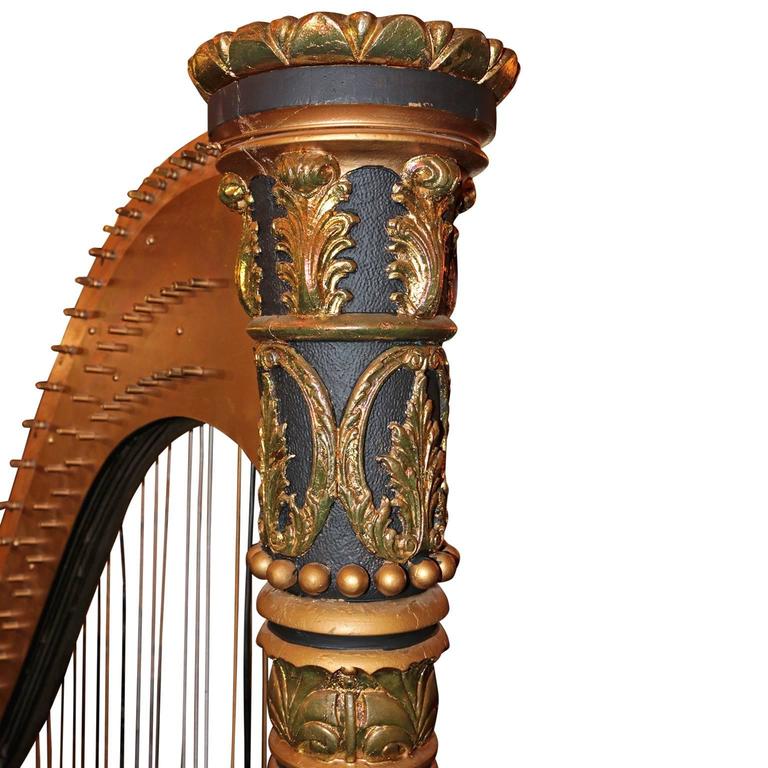 Early 20th Century Hand-Carved Gothic Musical Concert Harp at 1stDibs ...