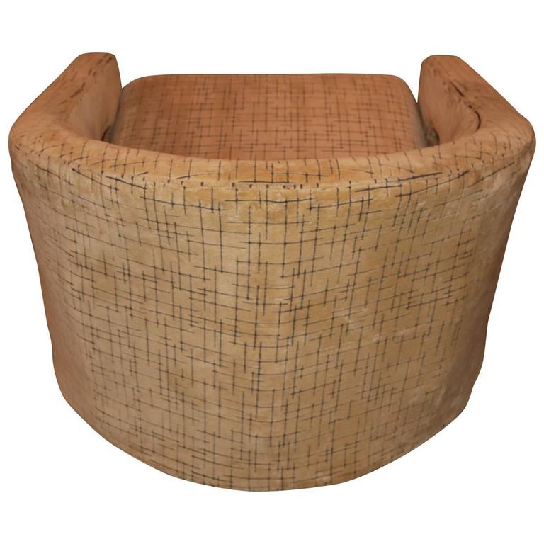 Unique Keyhole Swivel Tub Chairs at 1stDibs