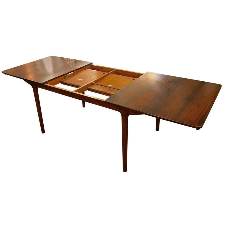 A.H. McIntosh Furniture Midcentury Rosewood Extending Dining Table at ...