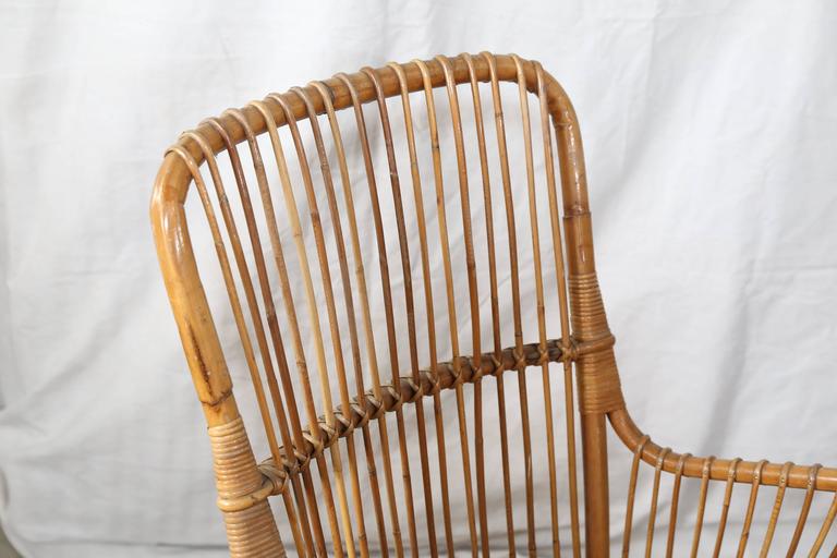 Pair of Vintage Rattan Chairs at 1stDibs