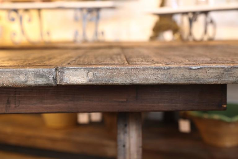 Rustic Table from French Bricklayers Pallets at 1stDibs