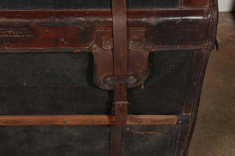 Au Depart Leather Trunk For Sale at 1stDibs | au depart trunk, audepart ...