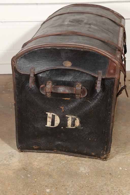 Au Depart Leather Trunk For Sale at 1stDibs | au depart trunk, audepart ...