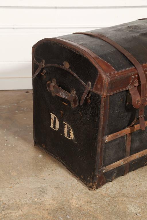 Au Depart Leather Trunk For Sale at 1stDibs | au depart trunk, audepart ...
