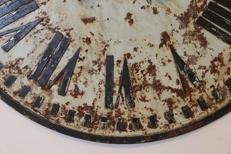 Large Metal Clock Face at 1stDibs