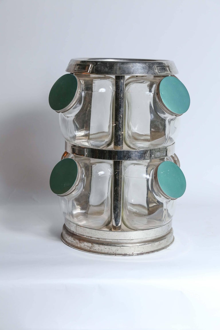 Mid-Century Revolving Candy Jar Display at 1stDibs