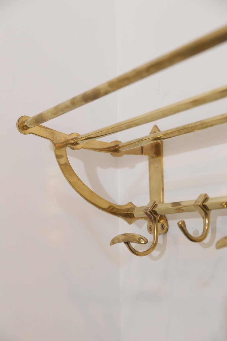 Vintage Wall-Mounted Coat or Hat Rack from French Bistro at 1stDibs