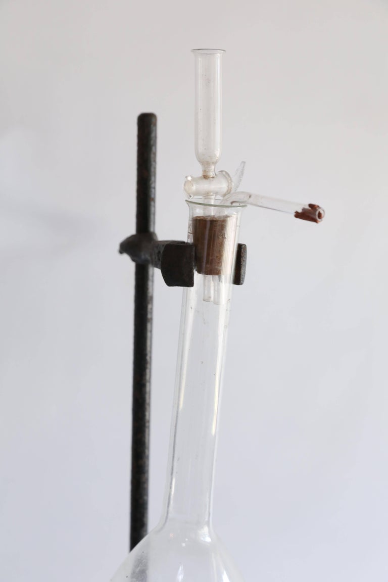 Vintage Retort Stand with Ring Clamps at 1stDibs