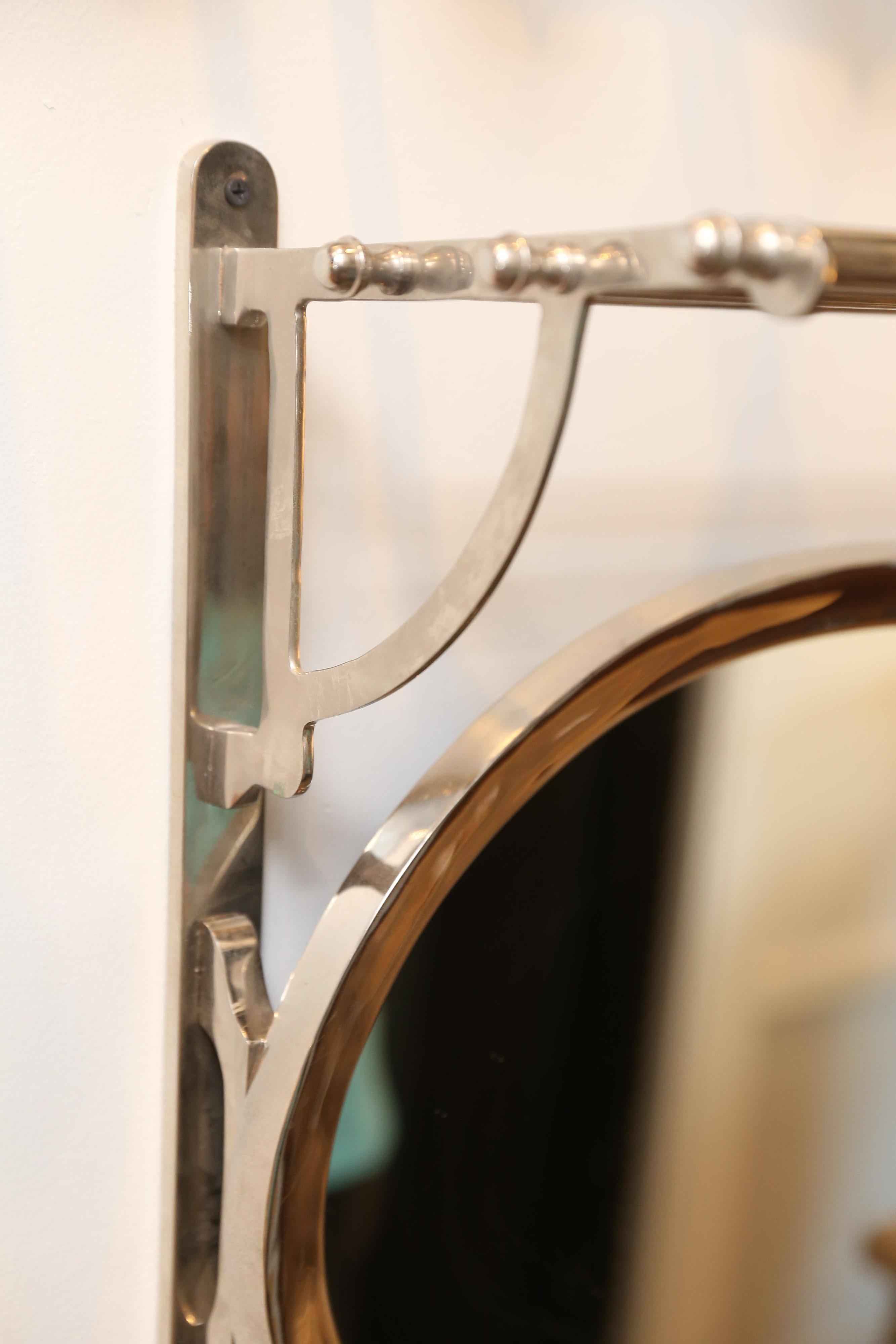 Vintage Hanging Hat/Coat Rack with Mirror at 1stDibs | vintage coat ...