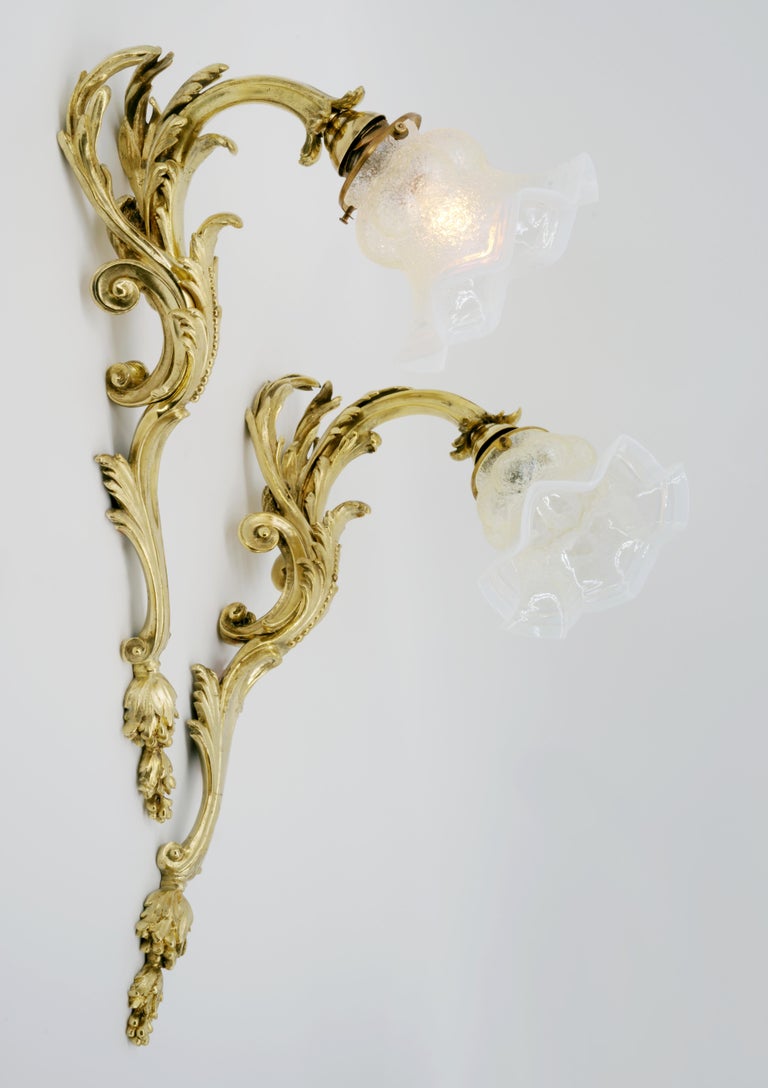 Large Pair of French Napoleon III Bronze Wall Lights, 1880-1890 For ...