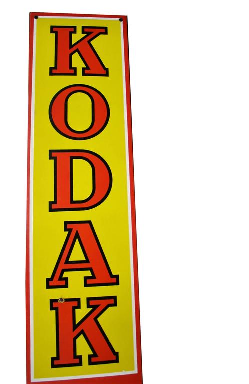 Enamel Sign Kodak, 1950s at 1stDibs