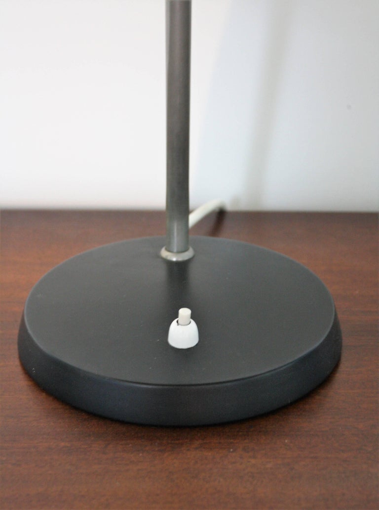 Vintage Black Philips Table Lamp, 1960s For Sale at 1stDibs