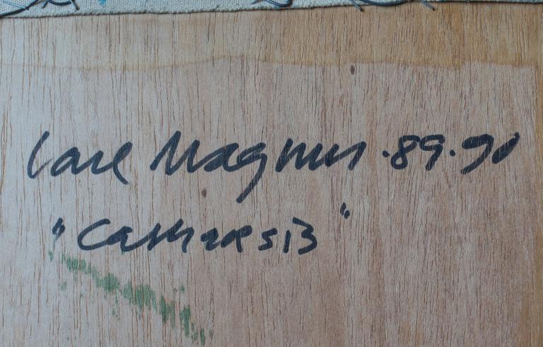 Carl Magnus, "Casharsis, " Pigment on Canvas, 1989-1990 For Sale at 1stDibs