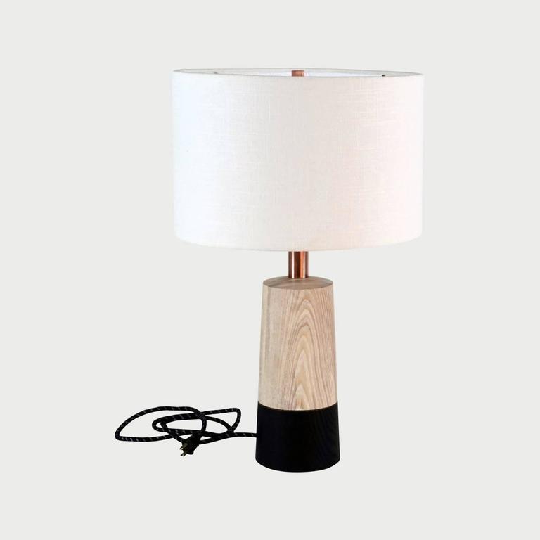 Solid Wood Table Lamp For Sale at 1stDibs