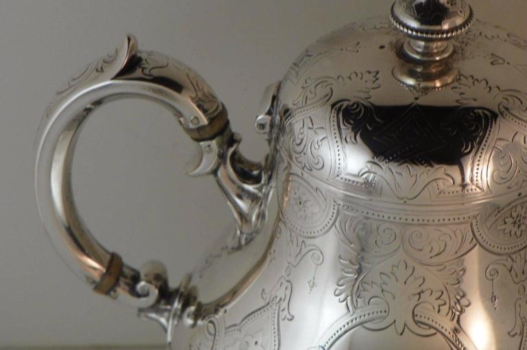 Four-Piece Tea and Coffee Service, English Sterling Silver, London ...