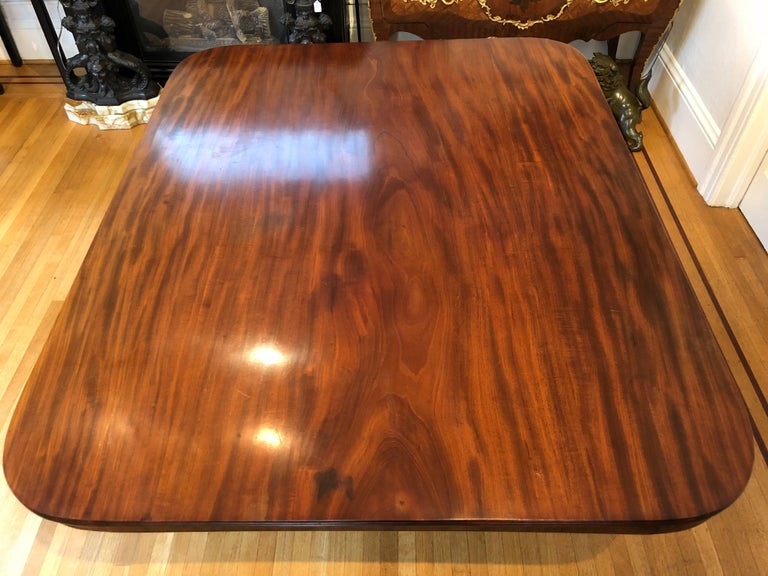 Sheraton Mahogany Tilt Top Pedestal Dining Table, circa 1820 at 1stDibs