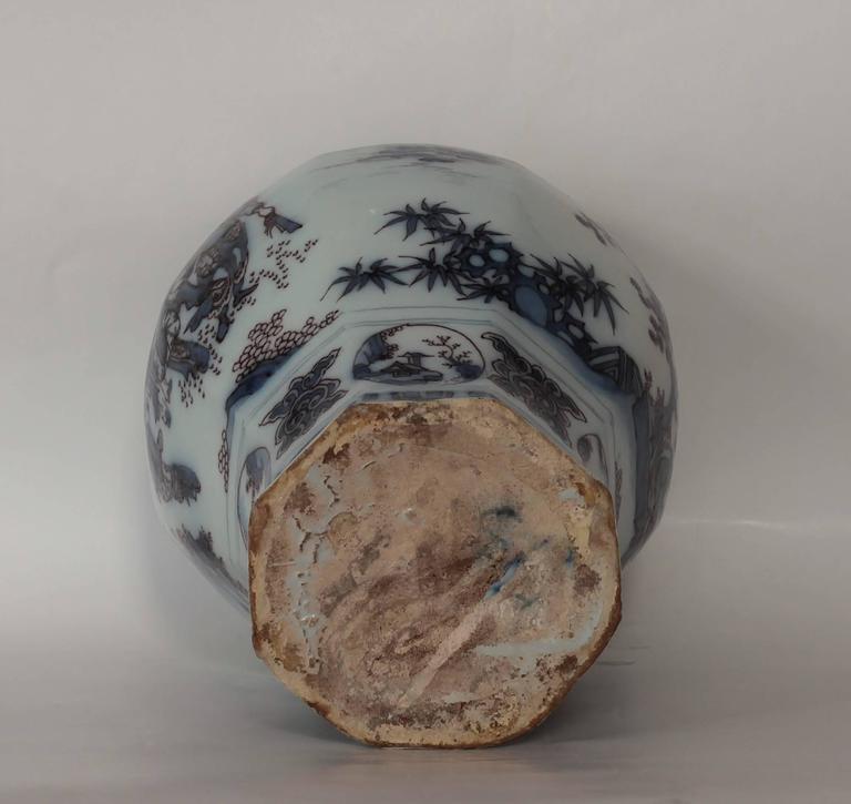 Delft Faïence Vase Decorated Chinese Scenes, 17th Century For Sale at ...