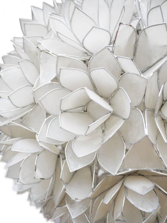 Large Capiz-Shell Pendant Light Lotus Ball, 1960s at 1stDibs | capiz ...