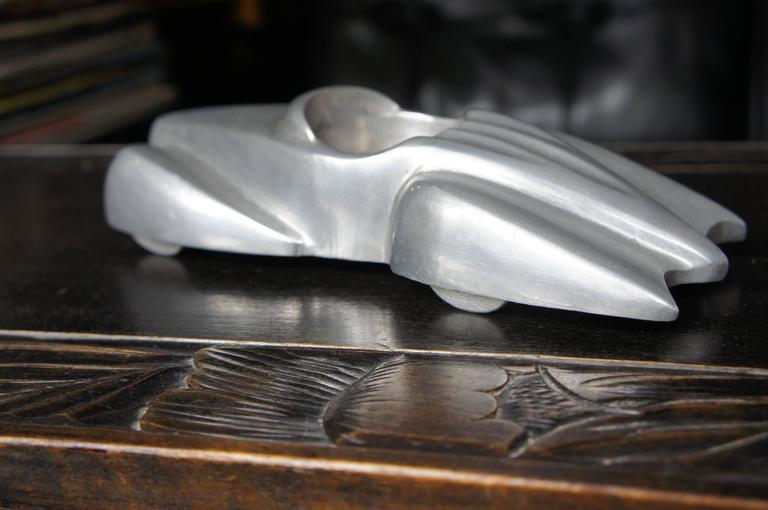 Mid-20th Century Cast Aluminum Batmobile Classic Car Deskpiece Mercedes ...