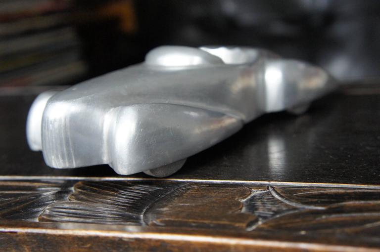Mid-20th Century Cast Aluminum Batmobile Classic Car Deskpiece Mercedes ...